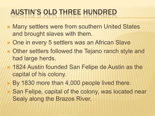 The Austins in Texas | PPTX