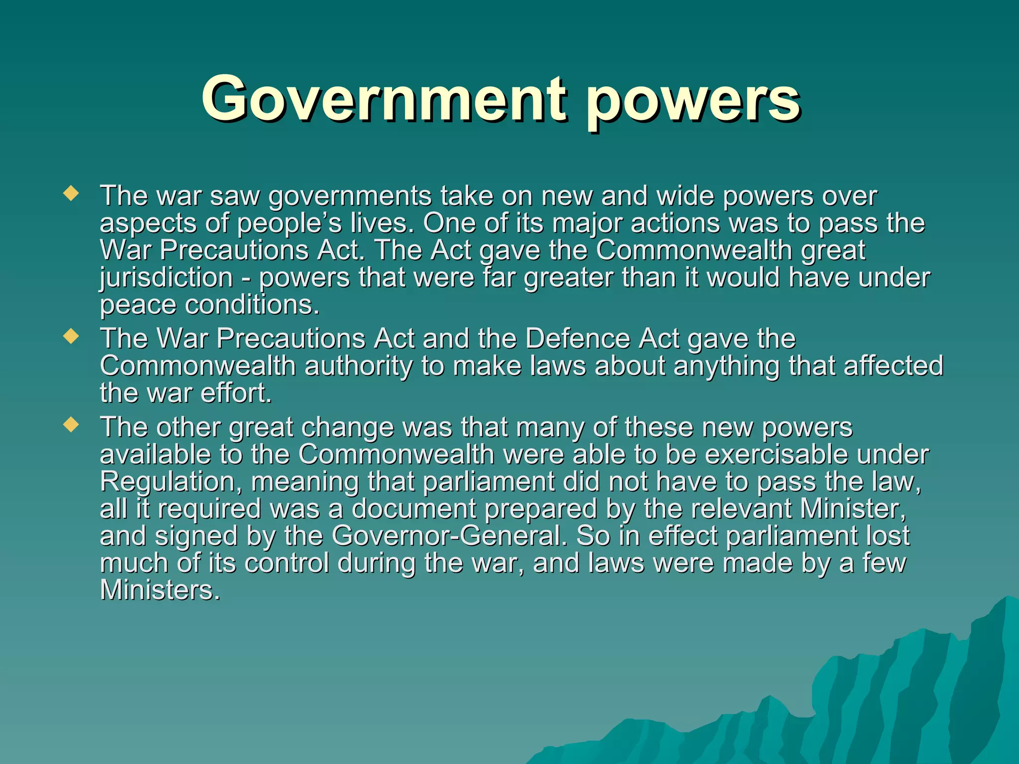 The australian home front | PPT