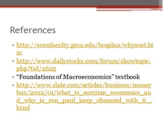 The Austrian Economic Model | PPTX