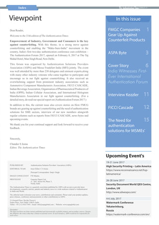 The Authentication Times Issue 31 | PDF | Business Expos & Conferences | Events