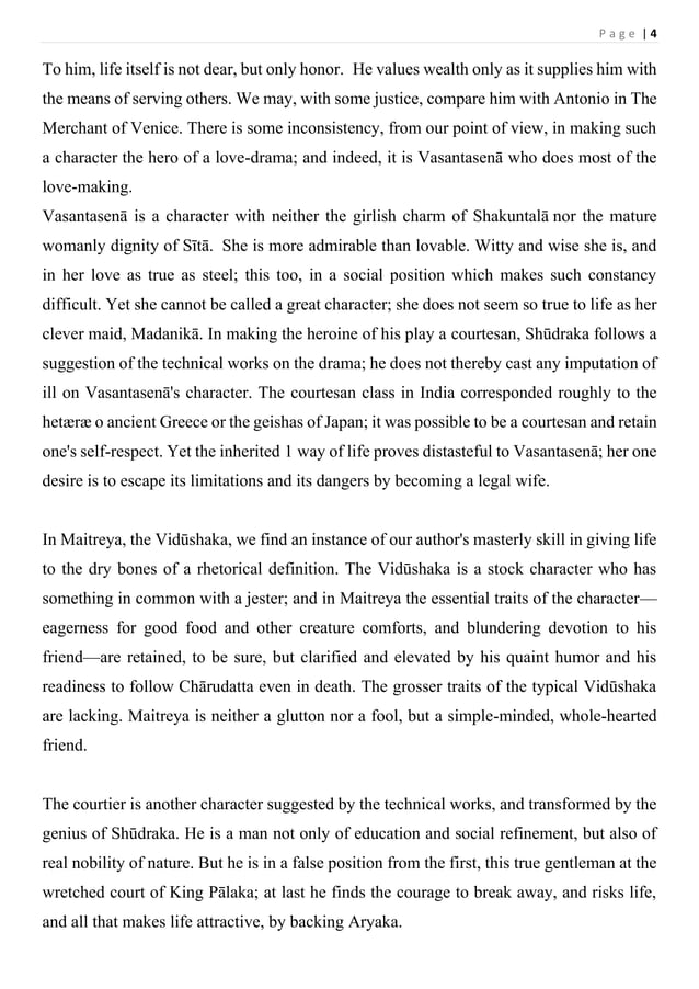 mricchkatikam by shudraka in english | PDF