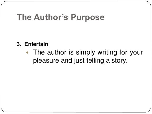 The author's intention edited