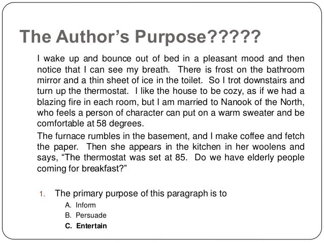 The author's intention edited