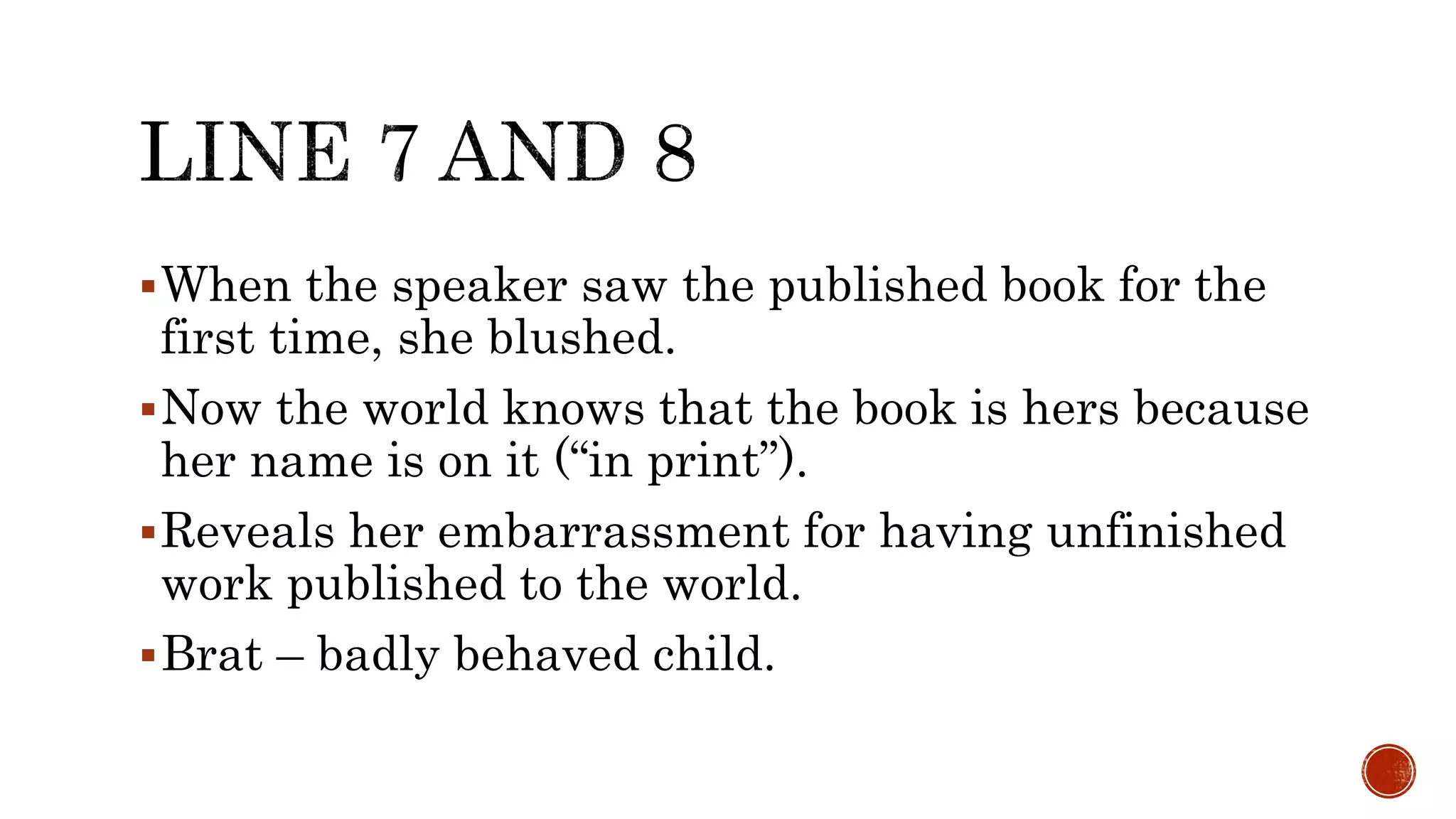 The author to her book | PPTX