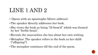 The author to her book | PPTX