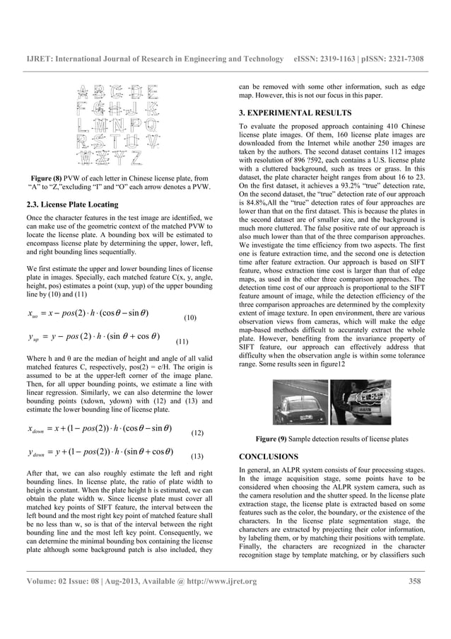 The automatic license plate recognition(alpr) | PDF