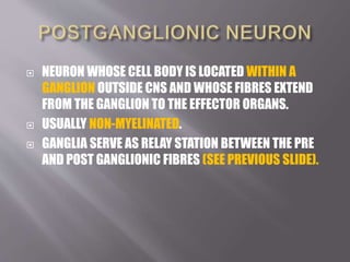 A short introduction to the Autonomic Nervous System | PPTX