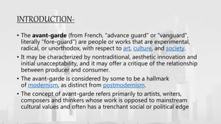 VANGAURDISM ARCHITECTURE (TEH AVNAT GARDE) | PPT