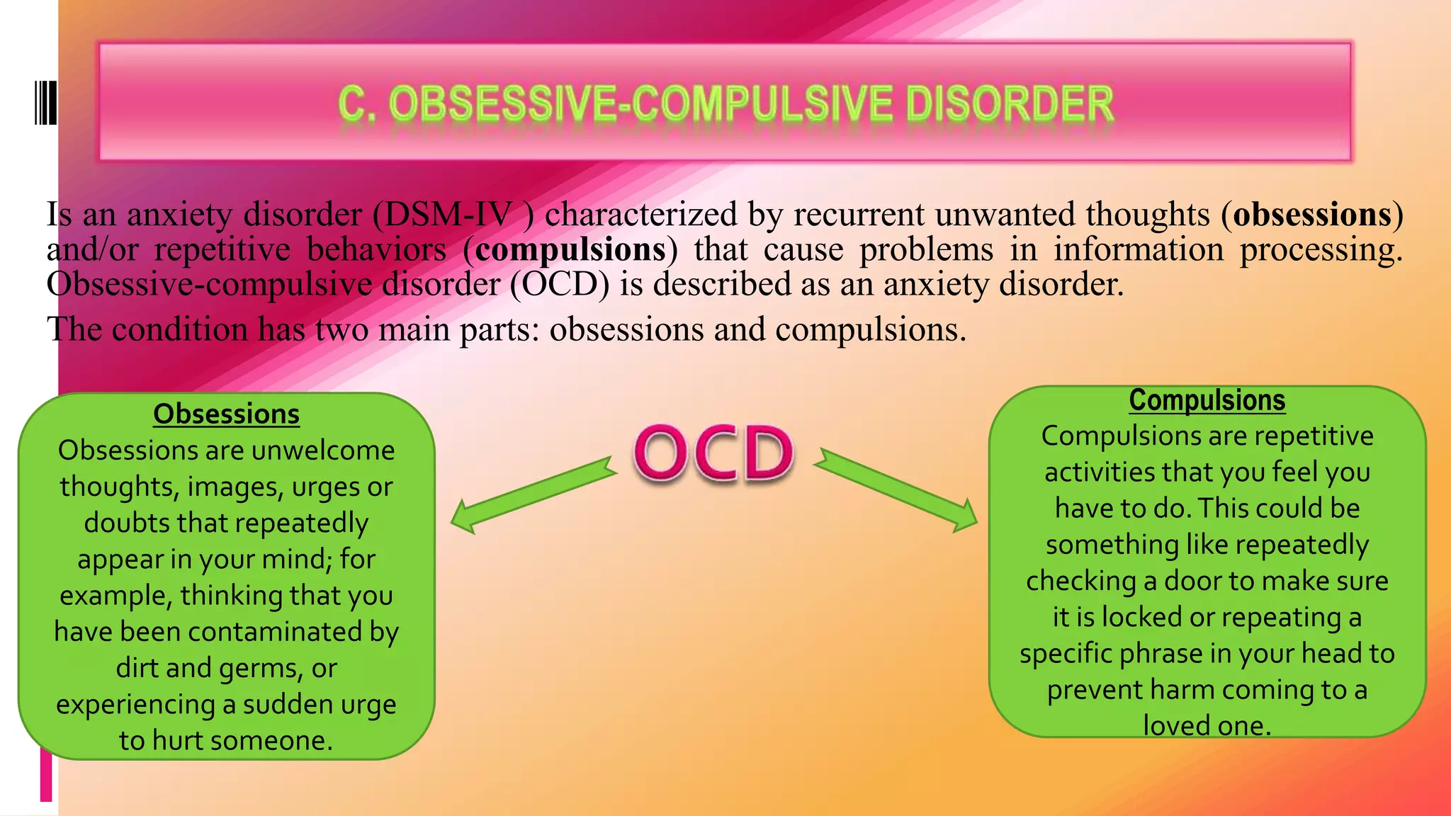 Obsessive Compulsive Disorder in The Aviator film | PPTX