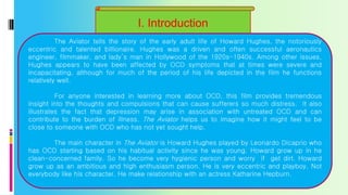 Obsessive Compulsive Disorder in The Aviator film | PPTX