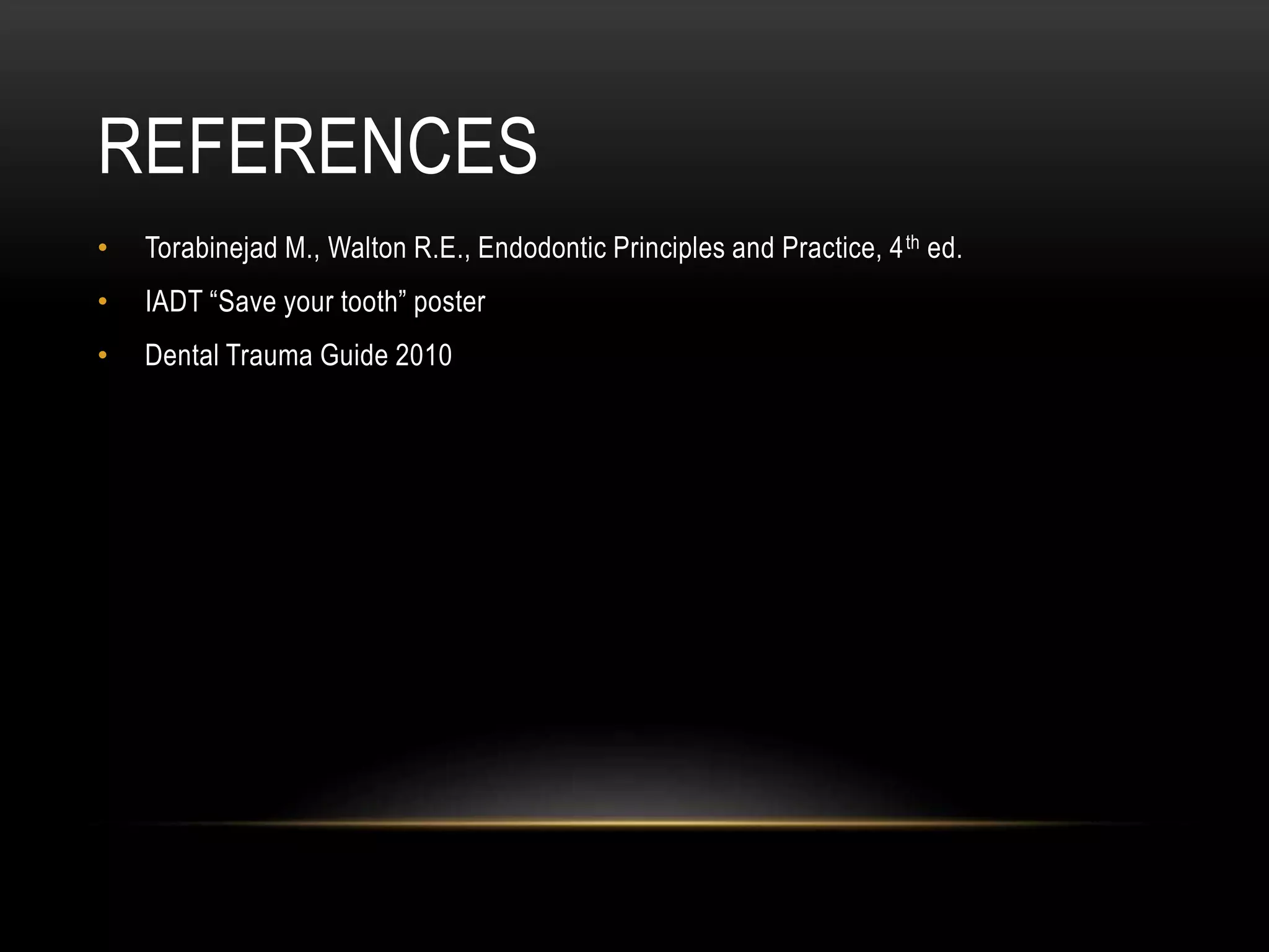 The avulsed tooth | PPTX