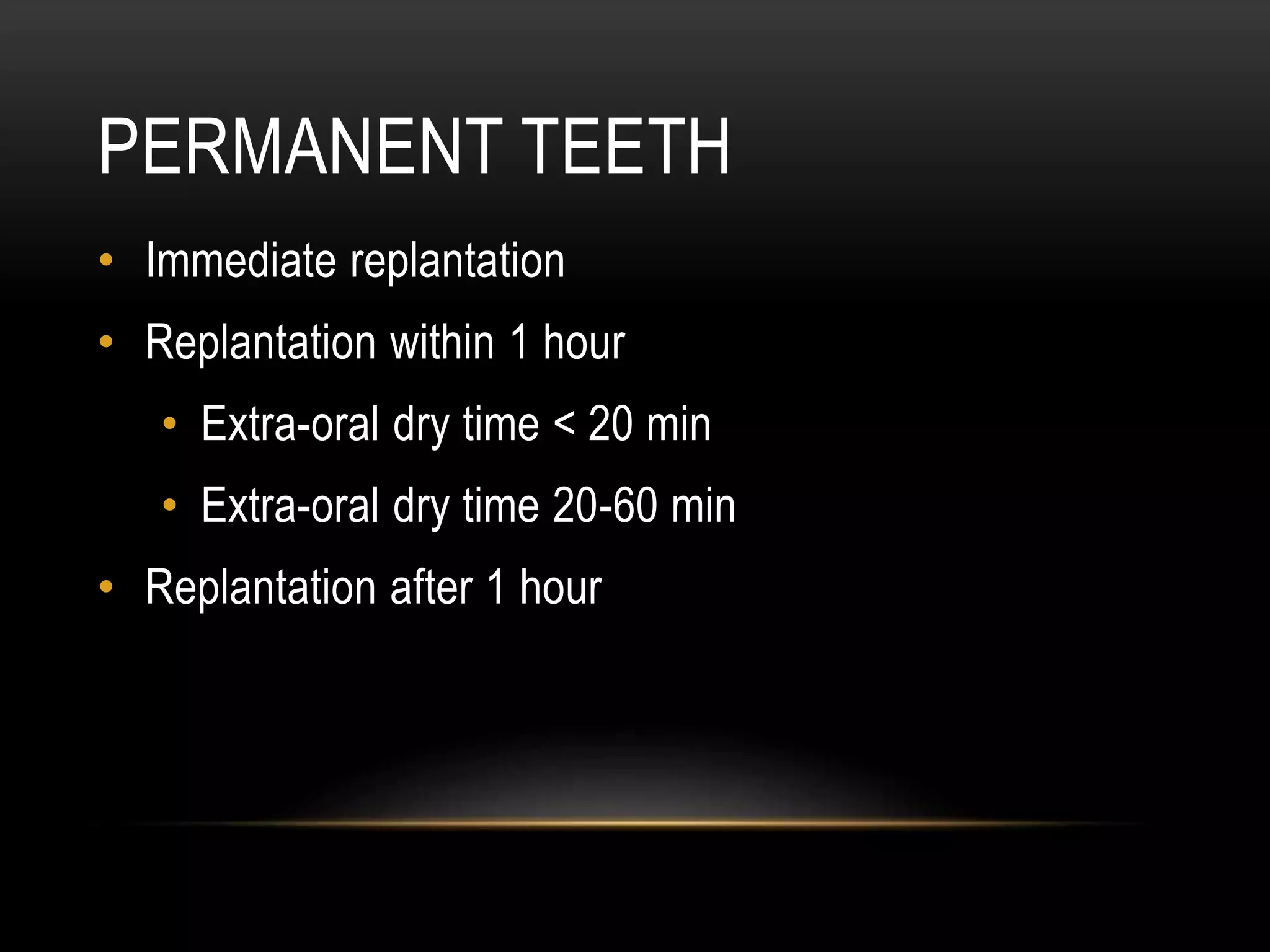 The avulsed tooth | PPTX