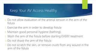AV Vascular Access - Hemodialysis | PPTX
