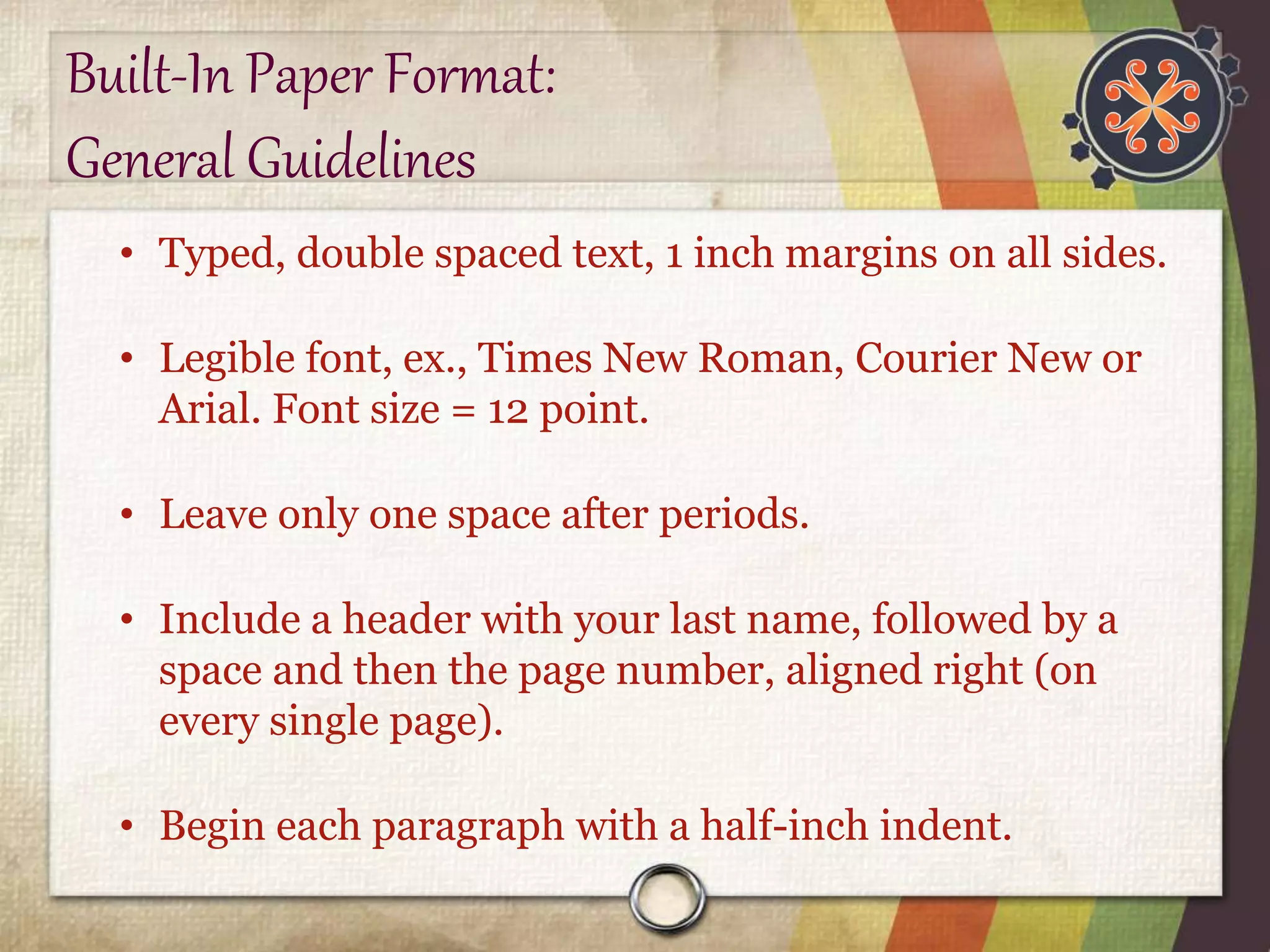 The Awesomeness of MLA Format | PPT