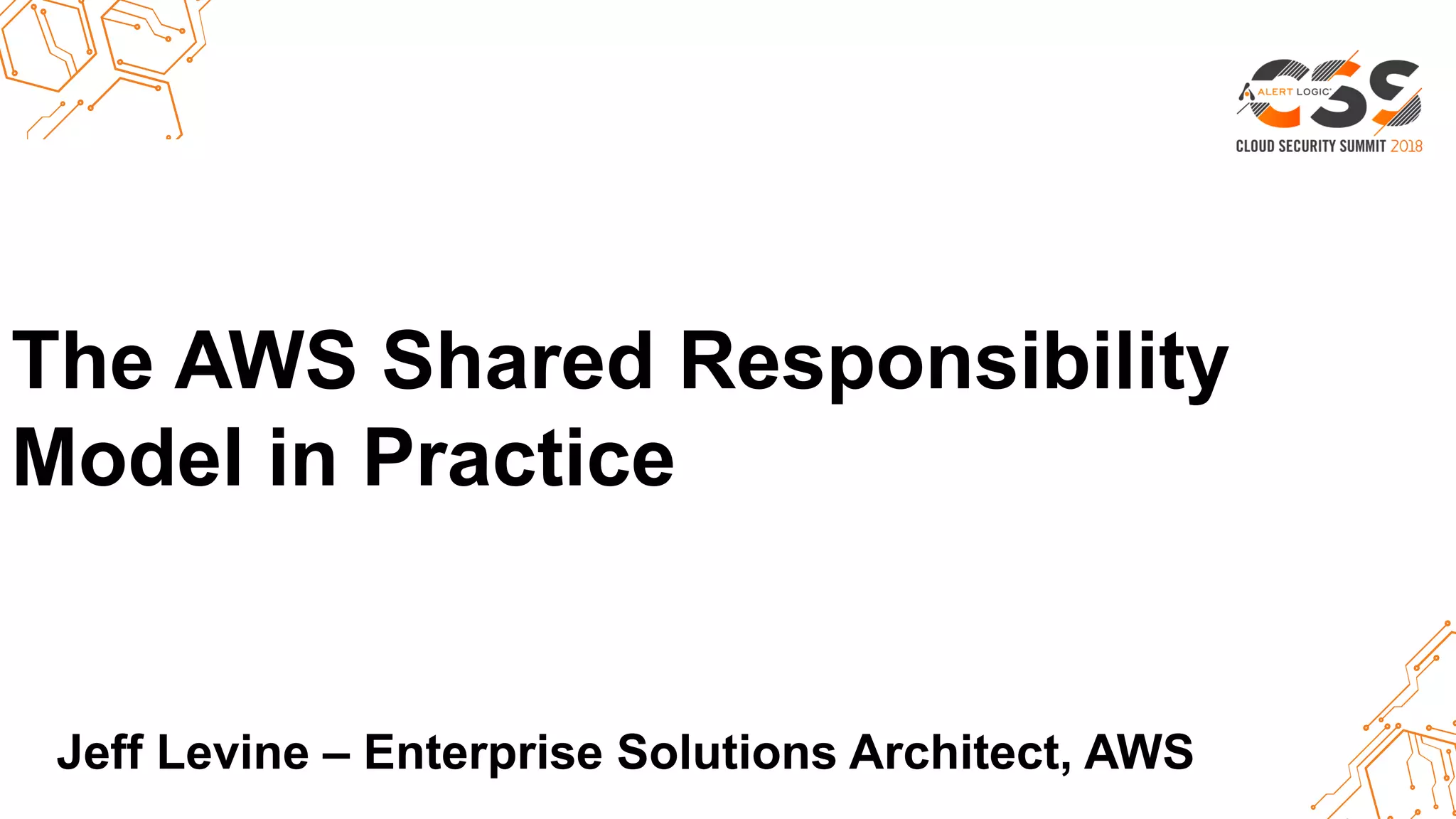 The AWS Shared Responsibility Model in Practice | PDF | Cloud Computing | Internet
