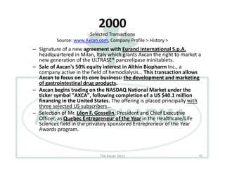 The axcan story | PDF