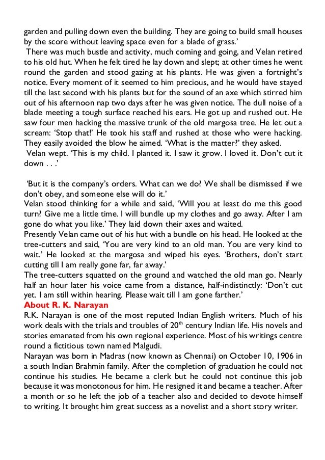 The Axe R.K. narayan by harsha asiwal | PDF
