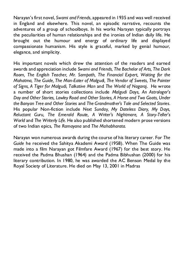 The Axe R.K. narayan by harsha asiwal | PDF