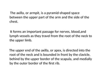 The Axilla of the upper limb anatomy.pptx
