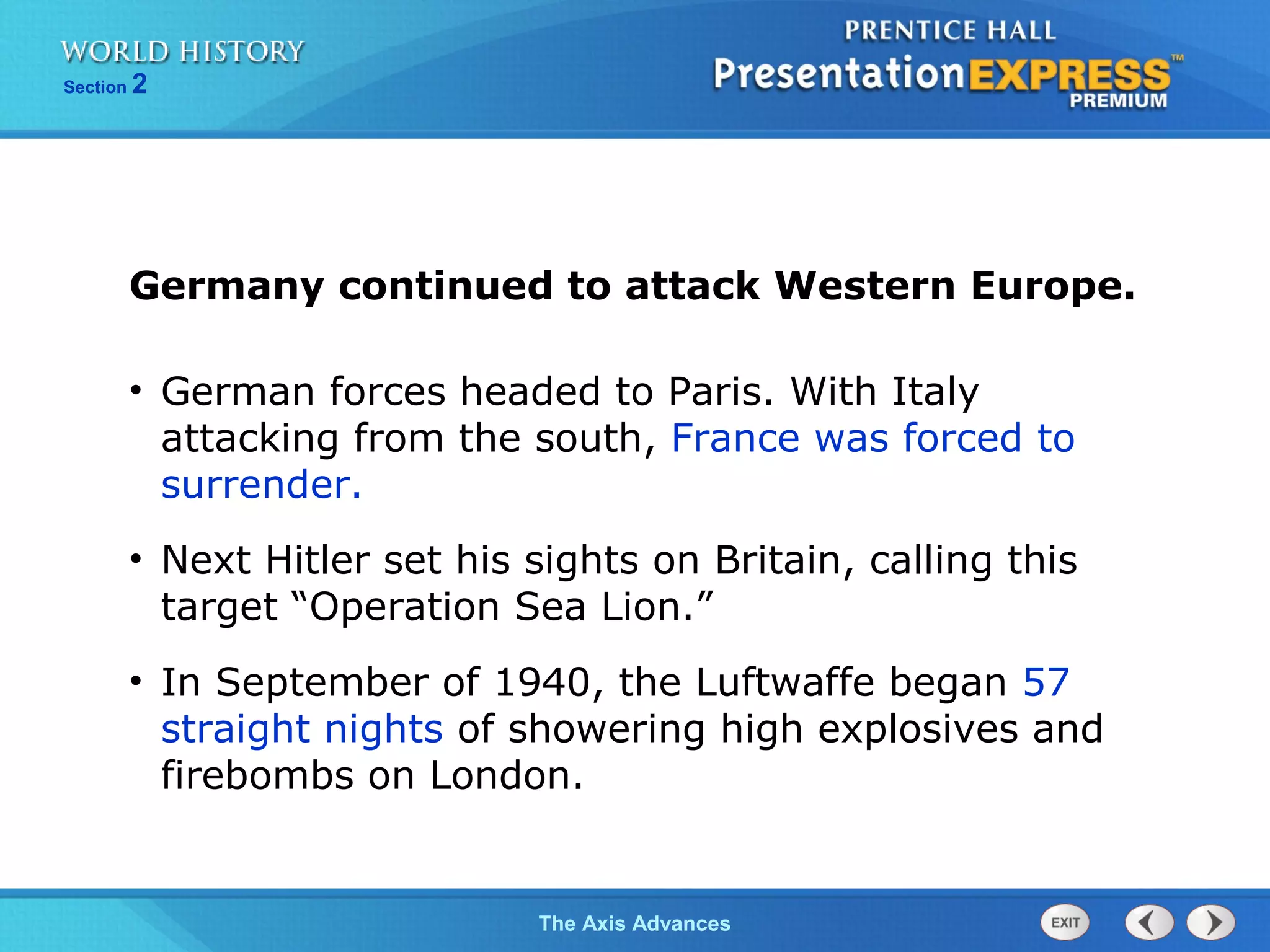 The axis advances wwii section 2 | PPT