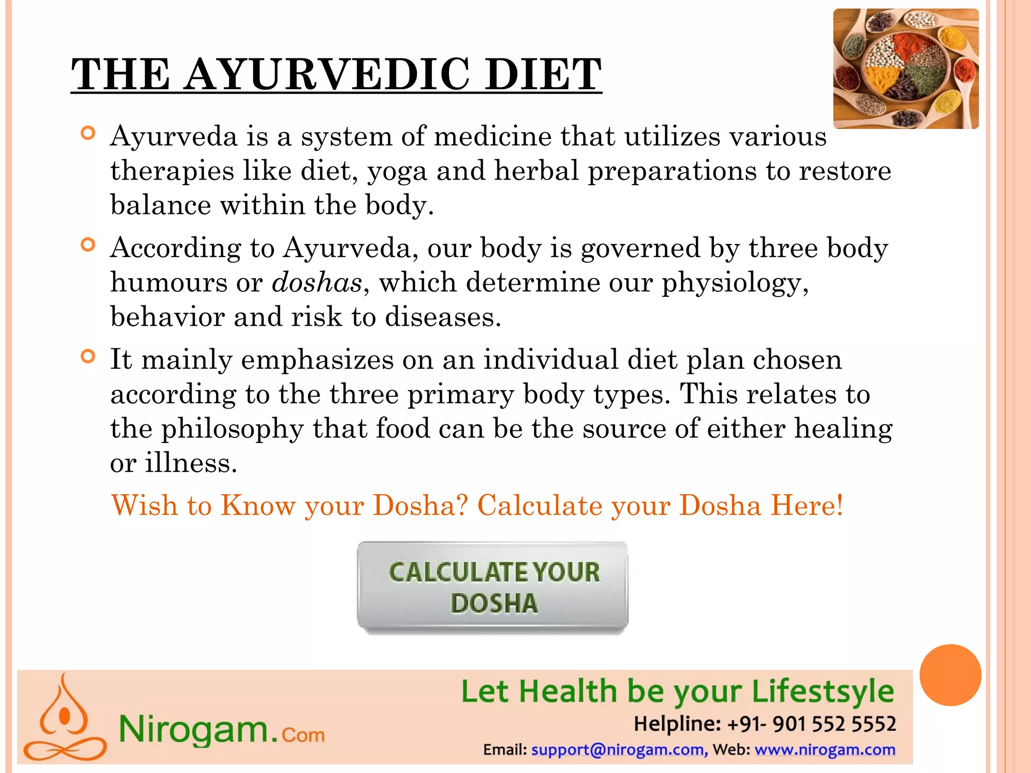 The Ayurvedic Diet | PPT