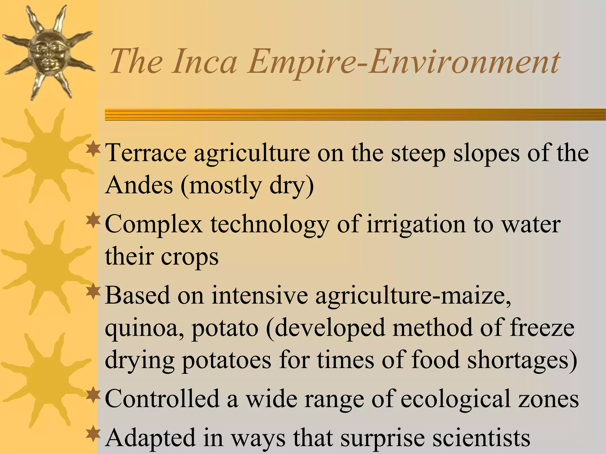 The aztec and inca empire environment | PPT
