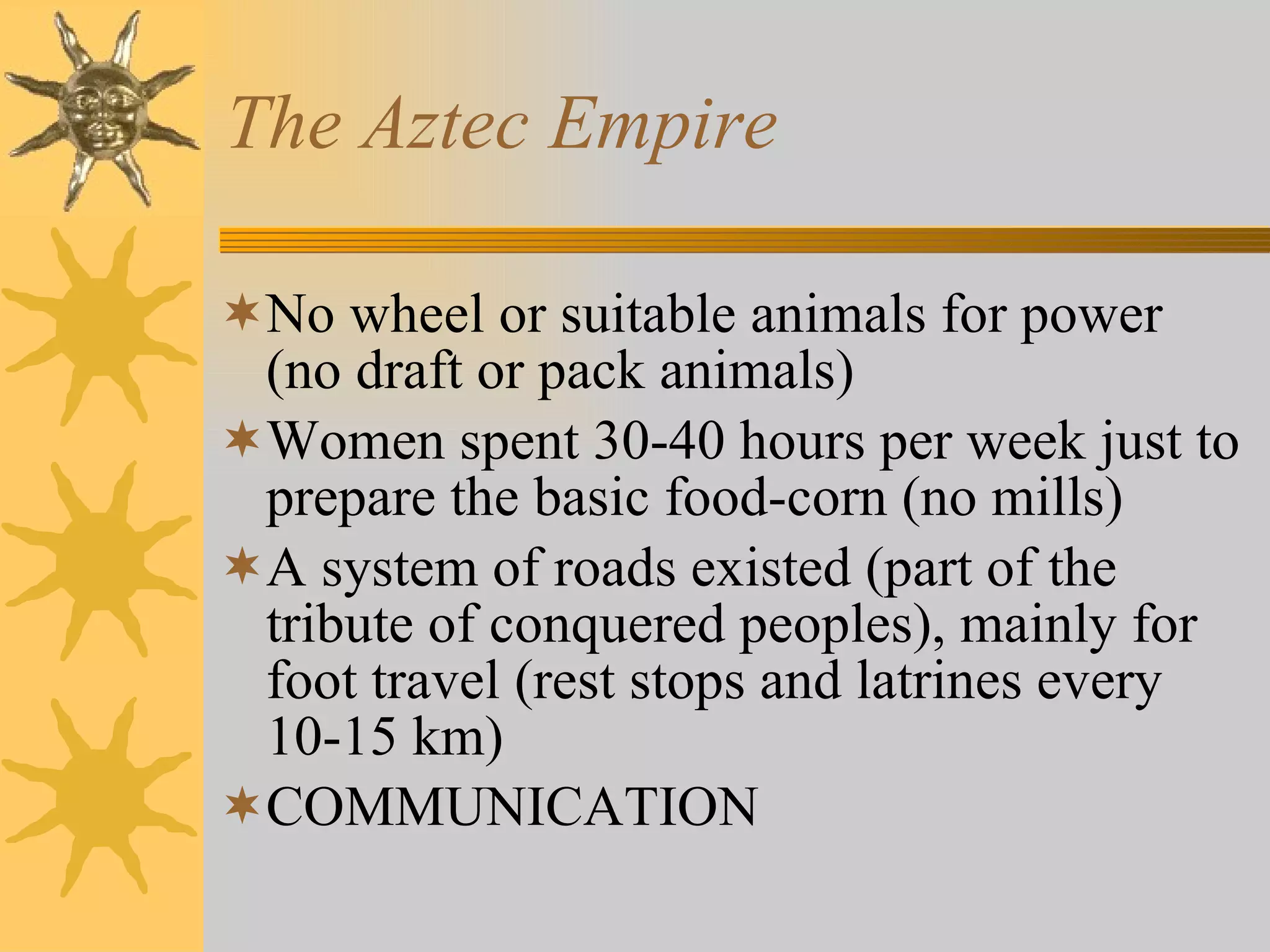 The aztec and inca empire environment | PPT