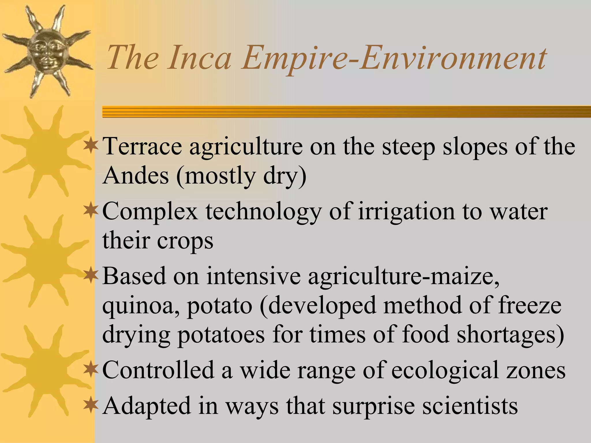 The aztec and inca empire environment | PPT