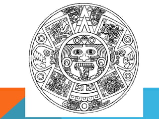 Simple Aztec Calendar Drawing