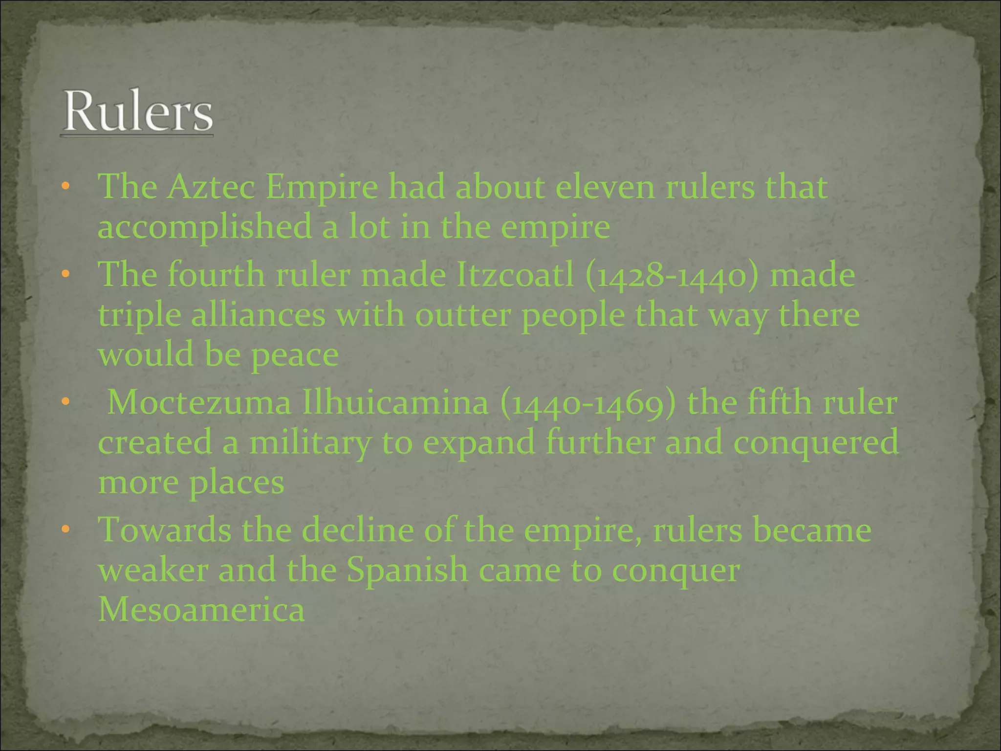 The Aztec Empire | PPT | Religion & Spirituality