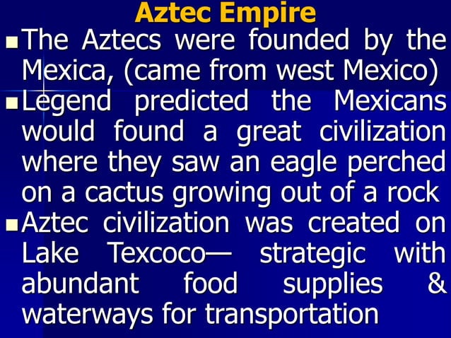 The Aztec Empire | PPT