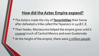 The aztec empire ms vanko | PPT
