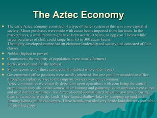 Aztec Economy