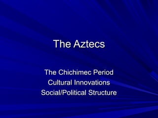 Aztec Political Structure