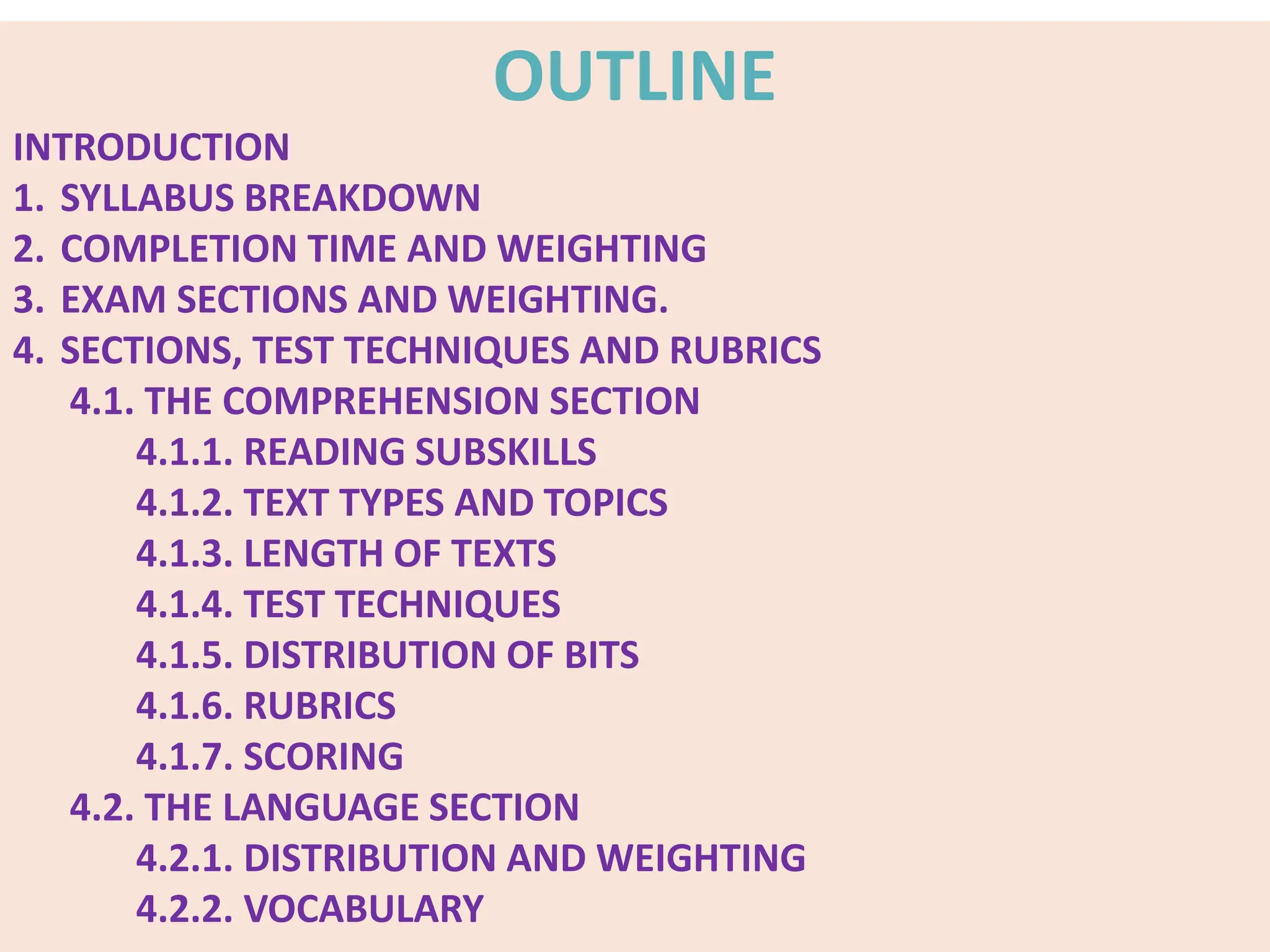 The Baccalaureate English Exam Specifications.ppt