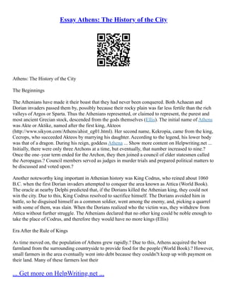 The Bad Citizen In Classical Athens Analysis | PDF