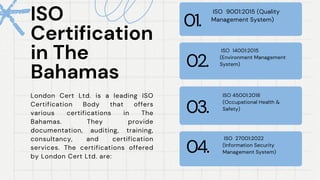 ISO Certification in The Bahamas | Best ISO Consultant in The Bahamas | PPT
