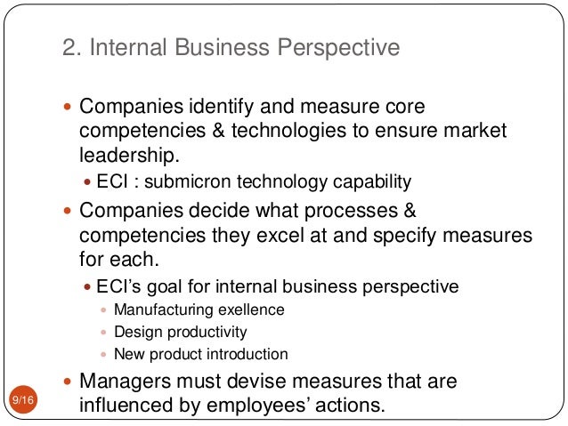 The balanced scorecard measures that drive performance