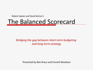 The Balanced Scorecard Powerpoint Final | PPT