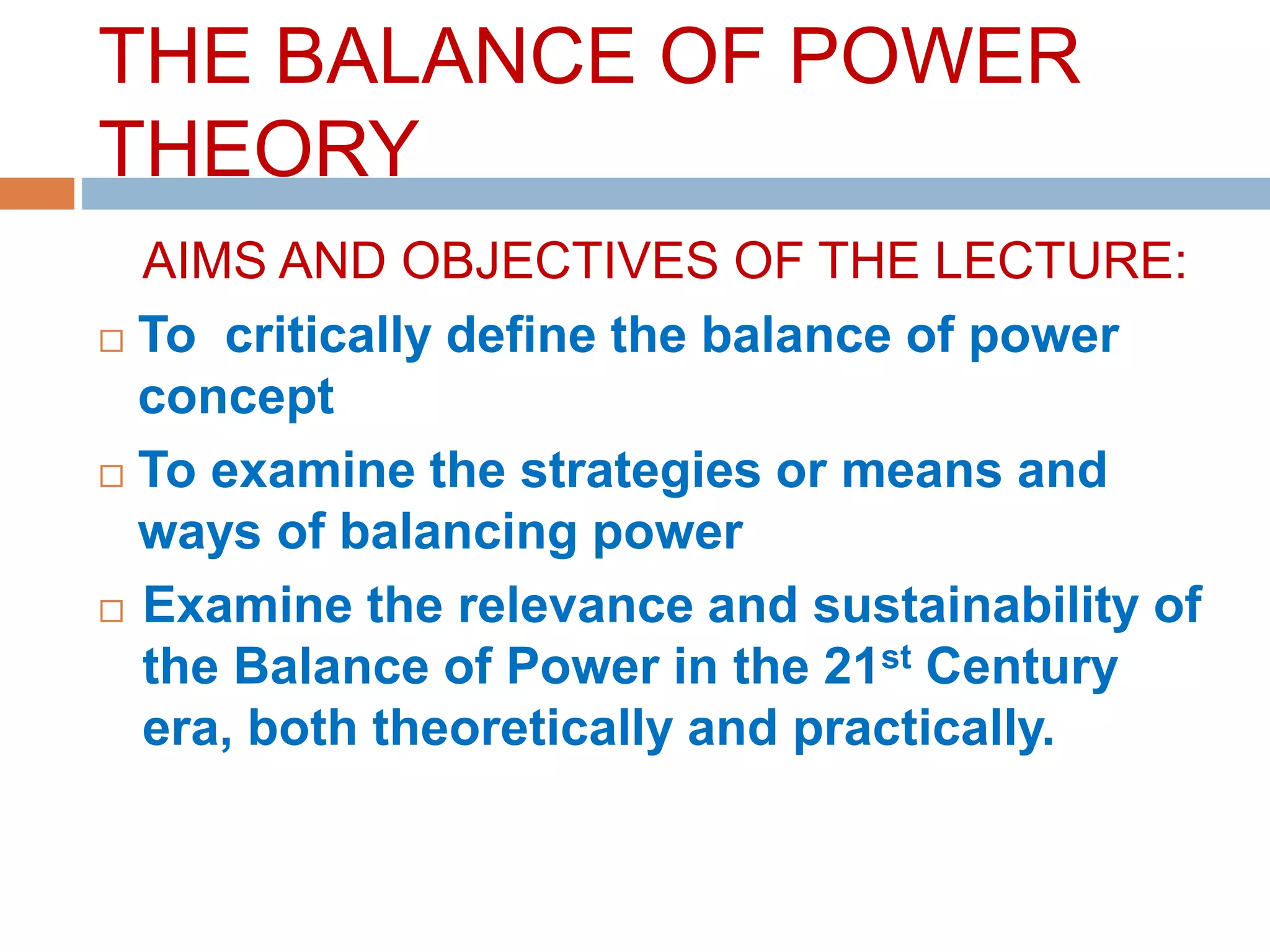 THE BALANCE OF POWER THEORY.ppt
