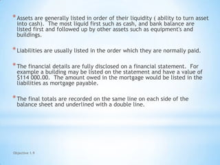 The balance sheet | PPTX