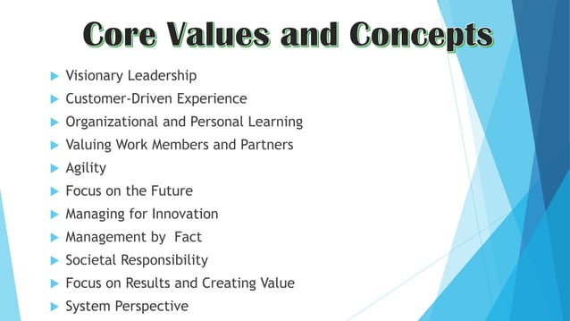 The baldrige framework for performance excellence | PDF | Awards Shows ...