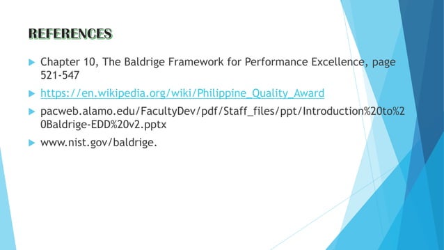 The baldrige framework for performance excellence | PDF | Awards Shows ...