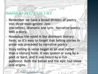 Ballad Poems Examples