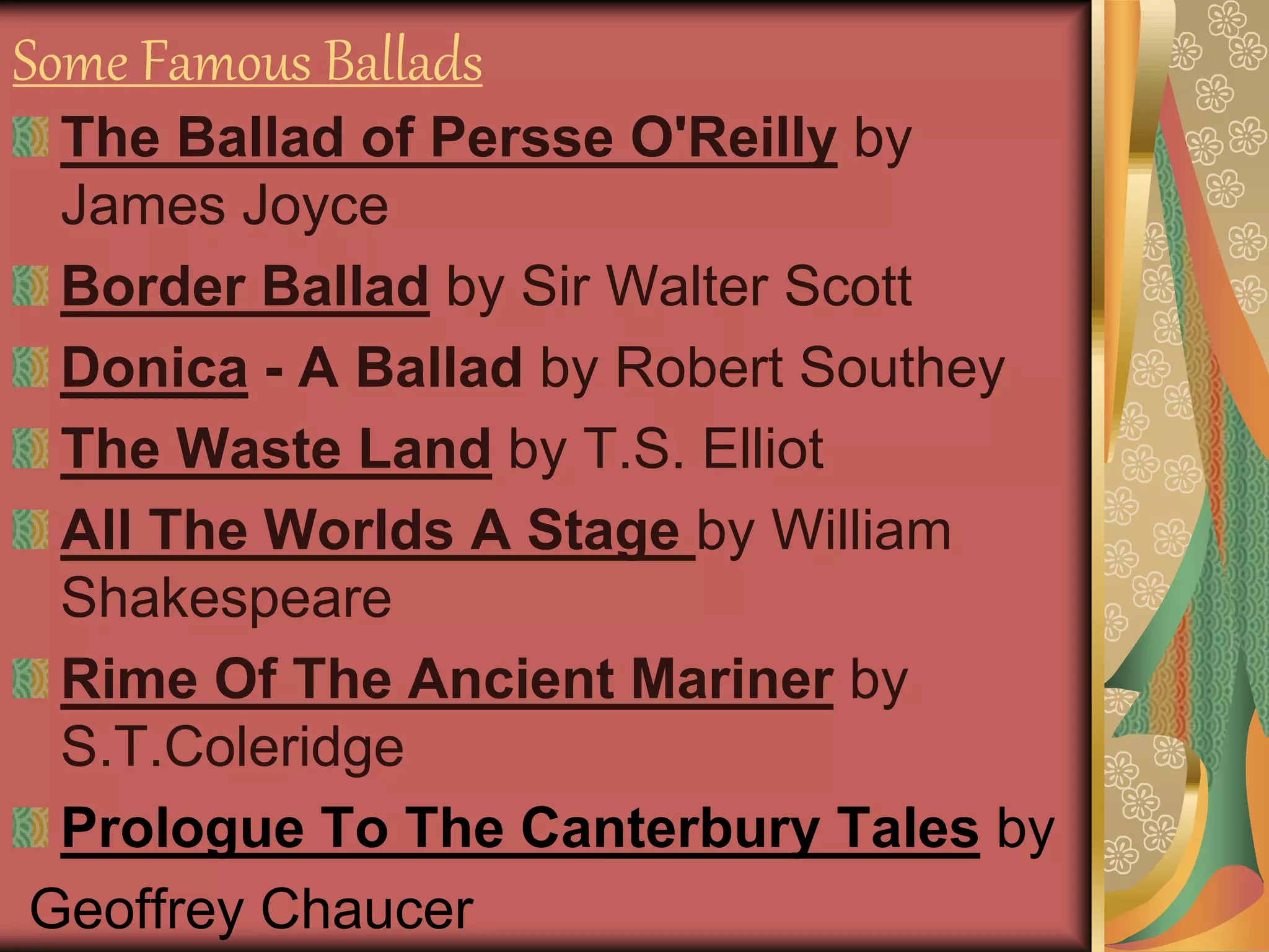 The ballads | PPTX
