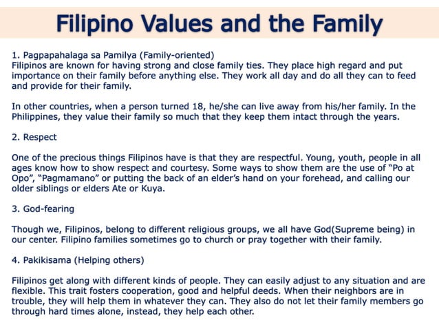 The Bamboo and the Filipino, Filipino Values and the Family.pptx