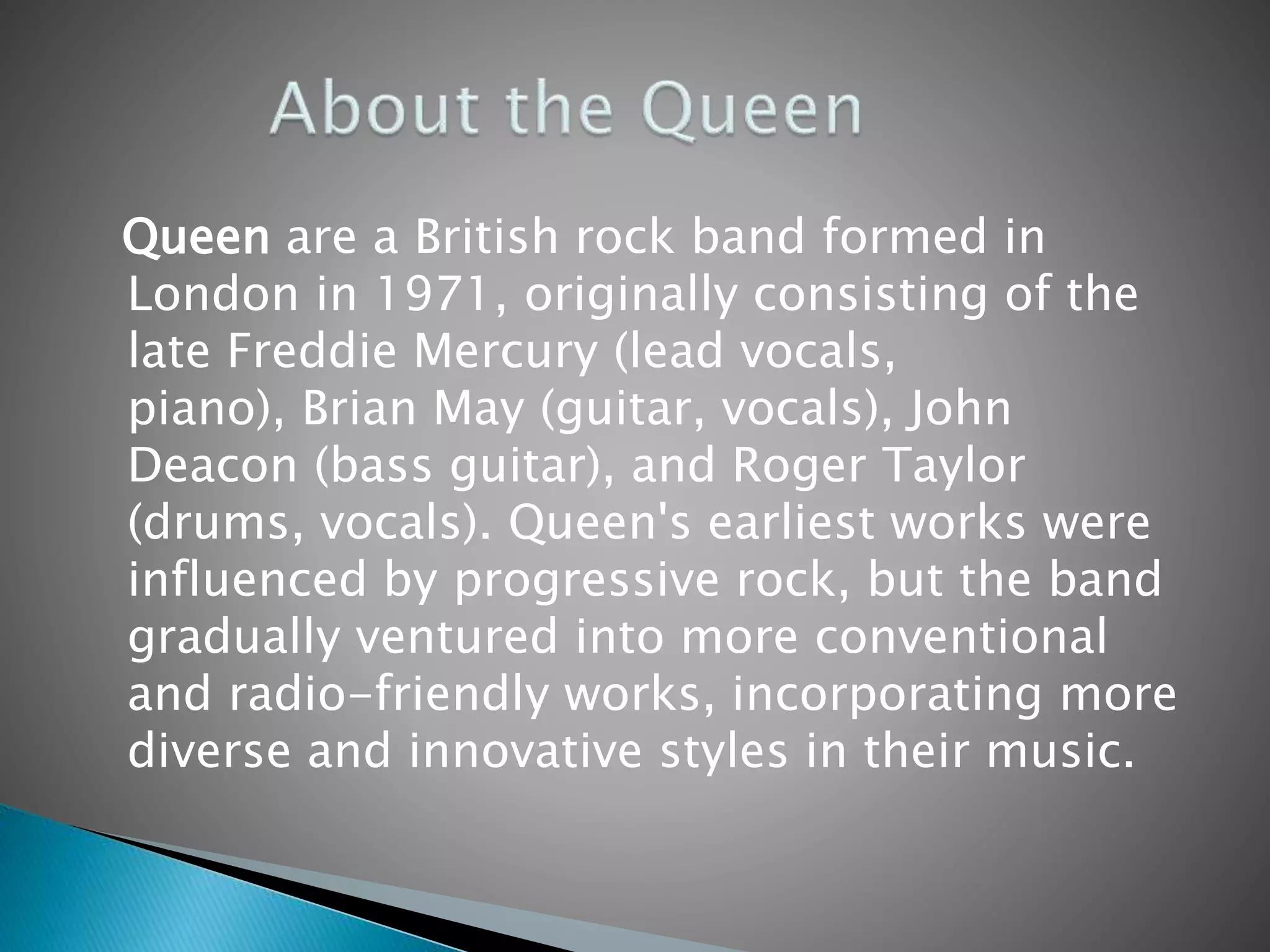 The band queen | PPTX
