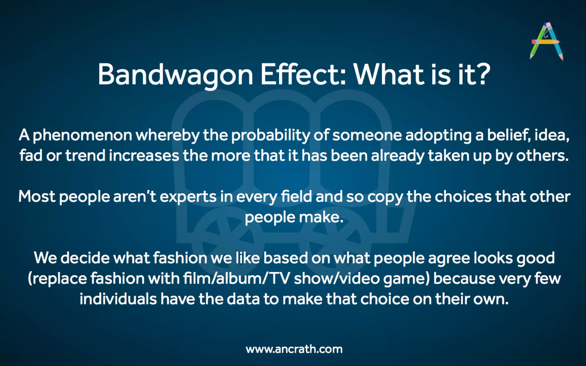Cognitive Biases: How the Bandwagon Effect will impact your pitch | PPT
