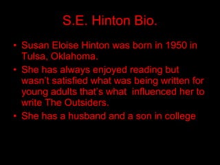 The Banning Of The Outsiders | PPT