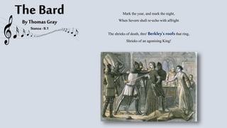 The Bard By Thomas Gray | PPTX